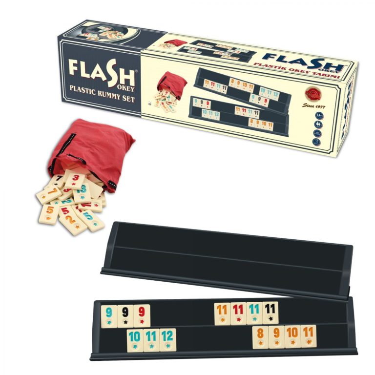 Flash Plastic Rummy / Okey Set - JackaroKW